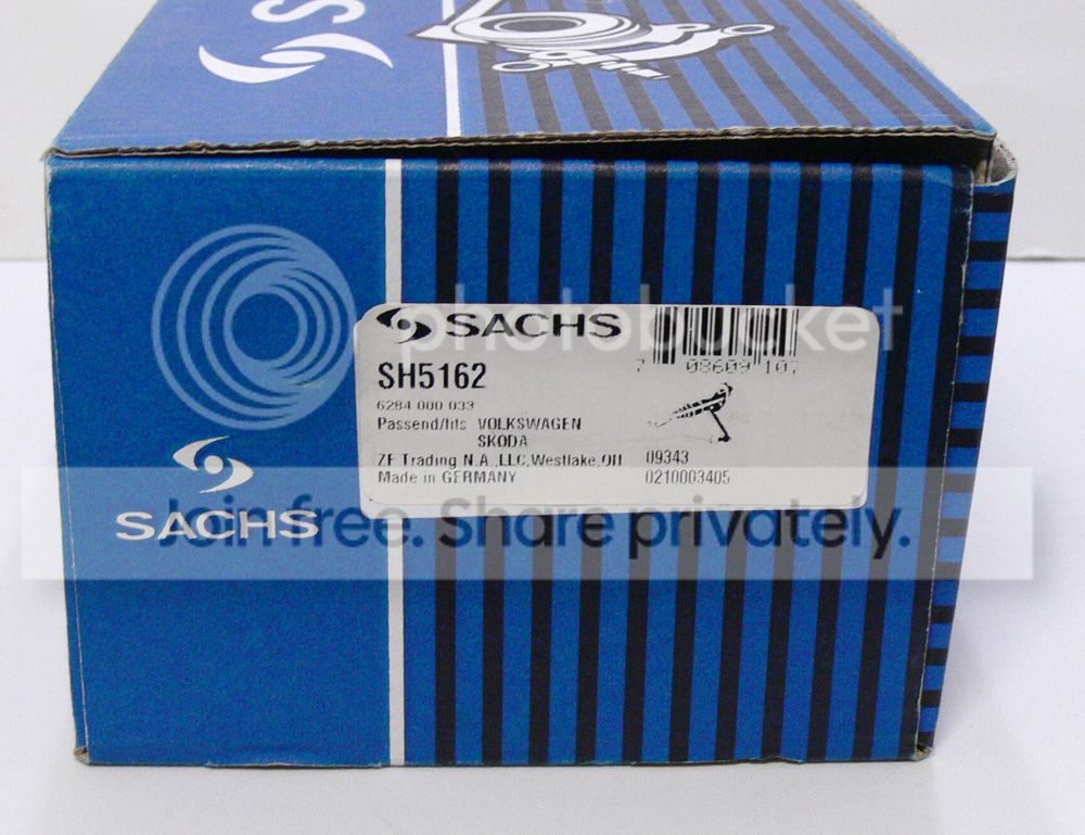 FS: New Sachs Clutch Master Cylinder Part HS5162 for 1.9L Diesel or 2.0 ...