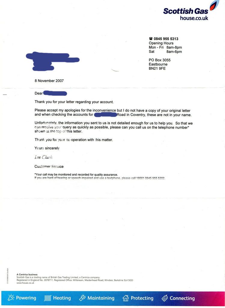 Help Please - British Gas Default - Debt advice – general issues ...