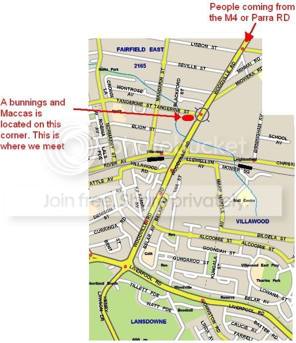 Sydney Monthly Meet - 31st May - Meet @ villawood then cruise up the ...