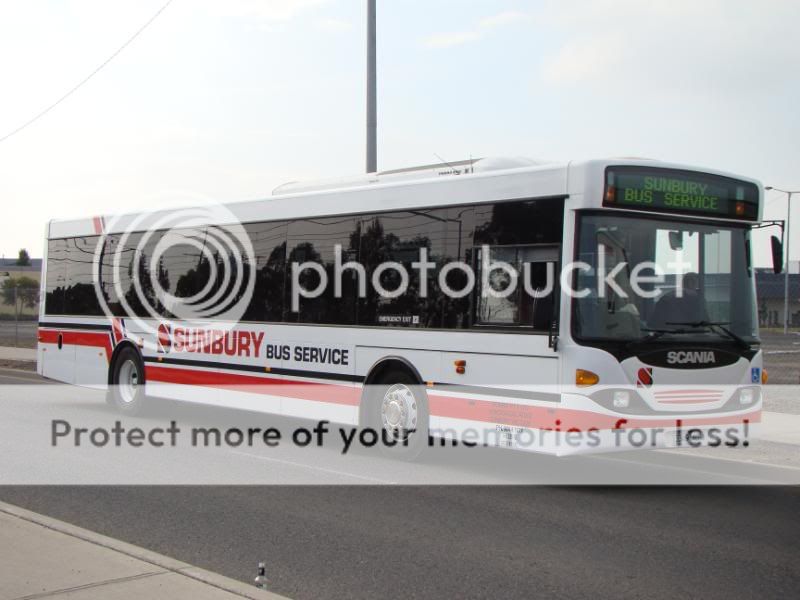 Sunbury Buses at Watergardens (10/4/09).